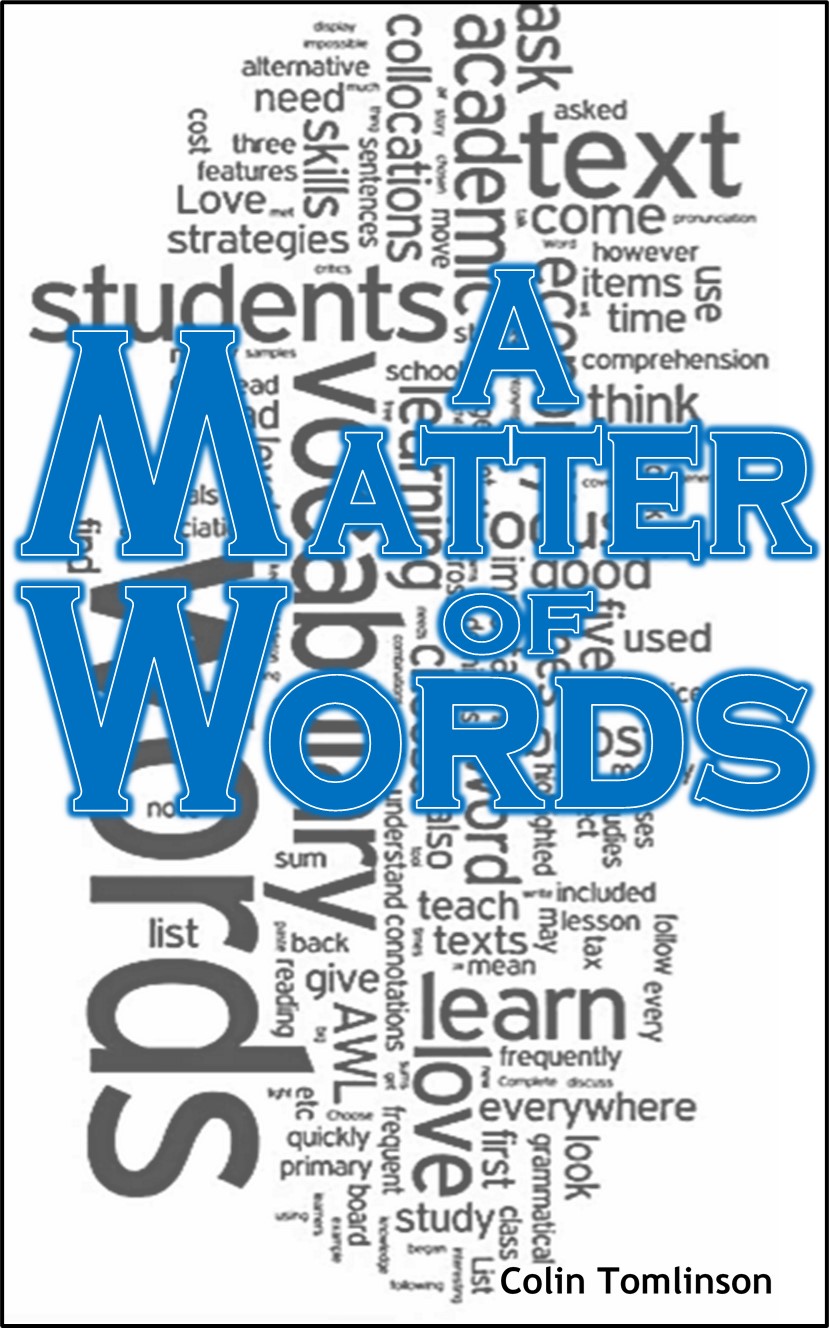 A MATTER OF WORDS - by Colin Tomlinson - JAM Publishing