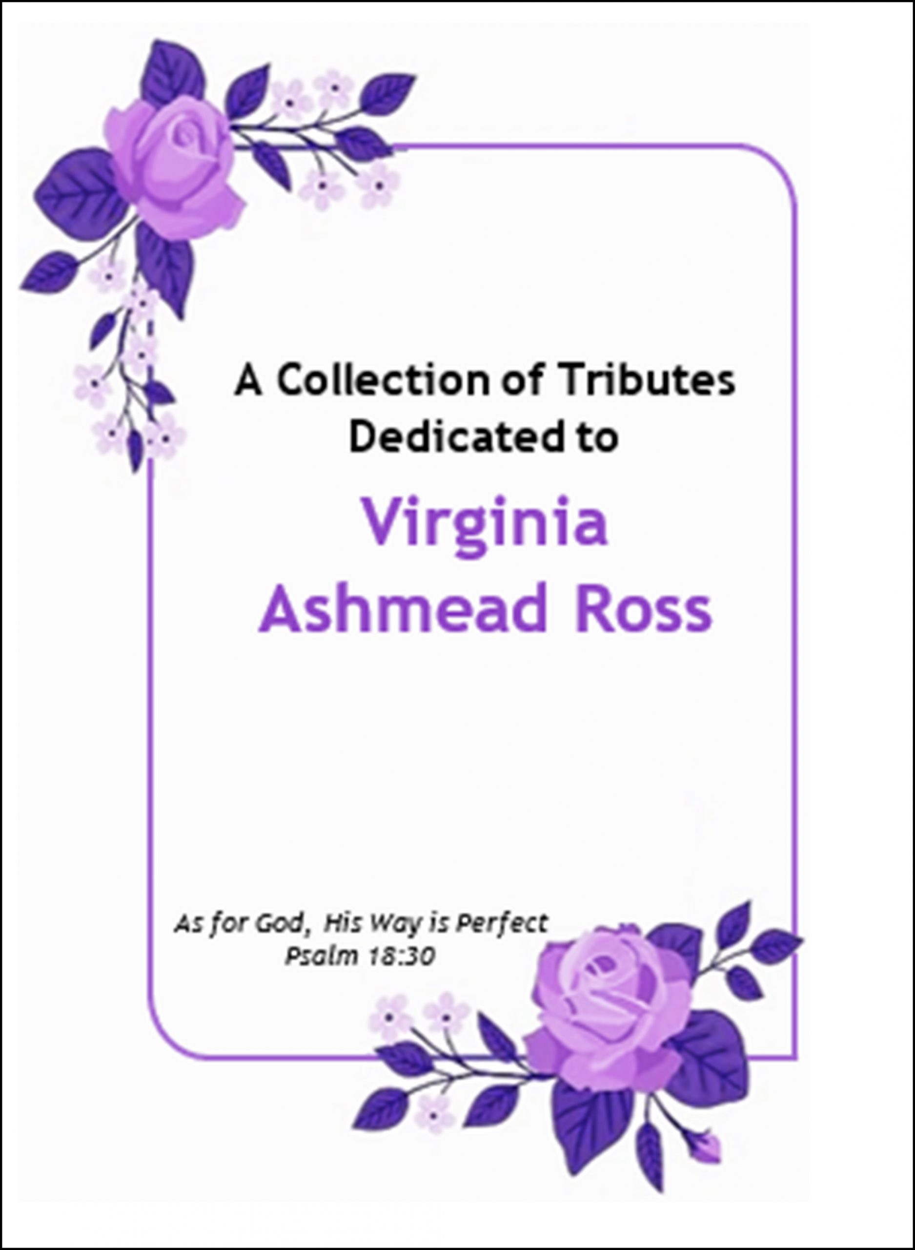 TRIBUTES TO VIRGINIA ROSS - JAM Publishing